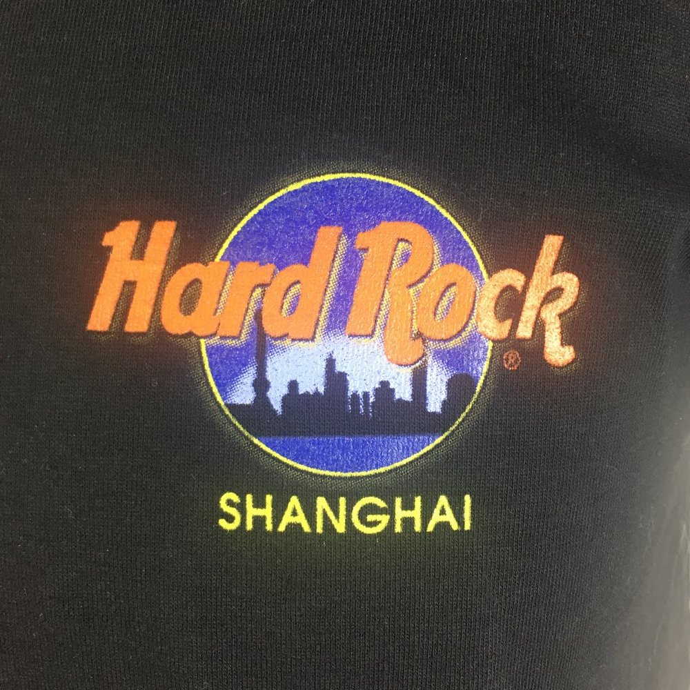 Hard Rock Cafe Shanghai Black T-Shirt Men's Medium - Gem